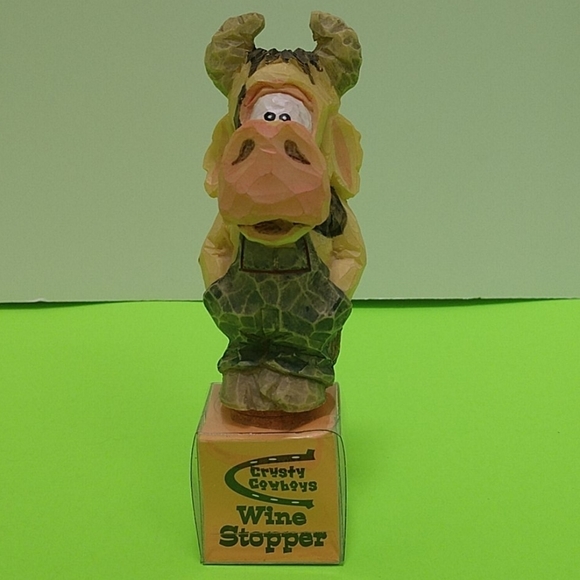 Crusty Cowboys | Dining | New Crusty Cowboys Resin Wine Stopper W Cork ...